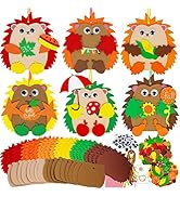 Amazon.com: Winlyn 24 Sets Fall Craft Kits Autumn Scarecrow Crafts Fall ...