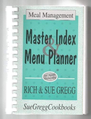 MASTER INDEX MENU PLANNER: Rich & Sue Gregg: 9781878272171: Amazon.com ...