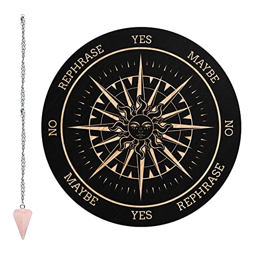 CRASPIRE Pendulum Board Compass Dowsing Divination Metaphysical Message ...