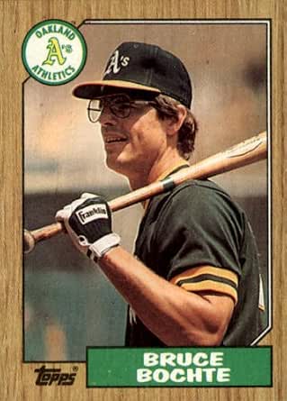 Amazon.com: 1987 Topps Baseball Card #496 Bruce Bochte : Collectibles ...