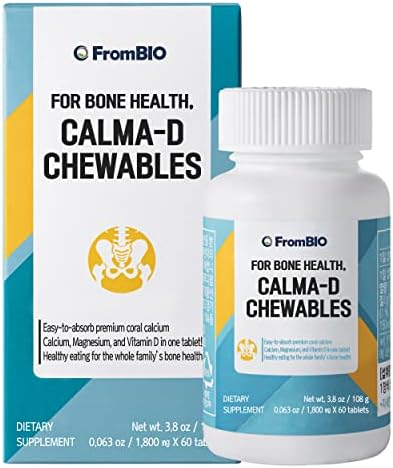 Amazon.com: FromBIO Calma-D Chewables, 2:1 Golden Ratio of Calcium ...