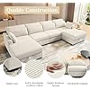 Amazon.com: Nynsley 130 Inch Sectional Couches for Living Room,6 Seater ...