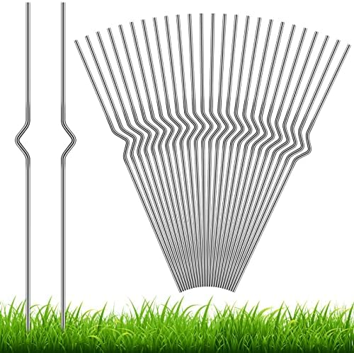 Amazon.com : Hotop 50 Pieces Metal Stakes for Yard Signs Stainless ...