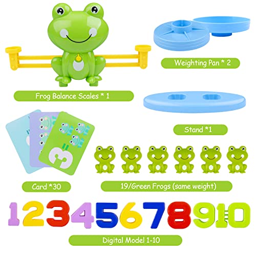 Snapklik.com : Frog Balance Math Game, 85 Piece Kids Kindergarten ...