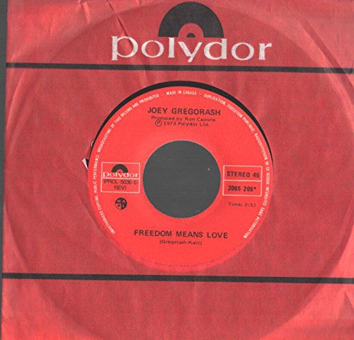 Amazon.com: Joey Gregorash: Freedom Means Love / Liza 7" 45 VG++ Canada ...