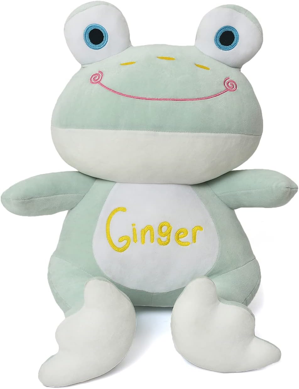 Buy Mi Arcus Ginger Frog Soft Toy for Baby Girl Boy Kids 70x44 cm ...