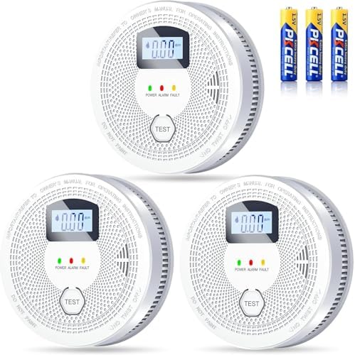 Smoke Detector and Carbon Monoxide Detector Combo with LED Indicators ...