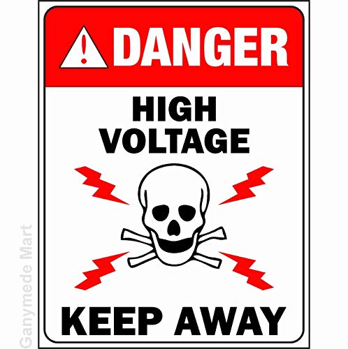 Generic Danger HV Safety & Warning Sign Board (8x10 Inch) : Amazon.in ...