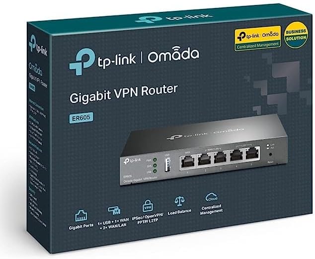 TP-Link ER605 (TL-R605) | Multi-WAN Wired Single_Band 1000 Mbps VPN ...
