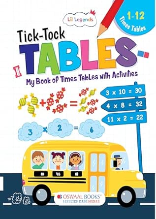 Oswaal Lil Legends, Tick Tock Tables : Oswaal Editorial Board: Amazon ...