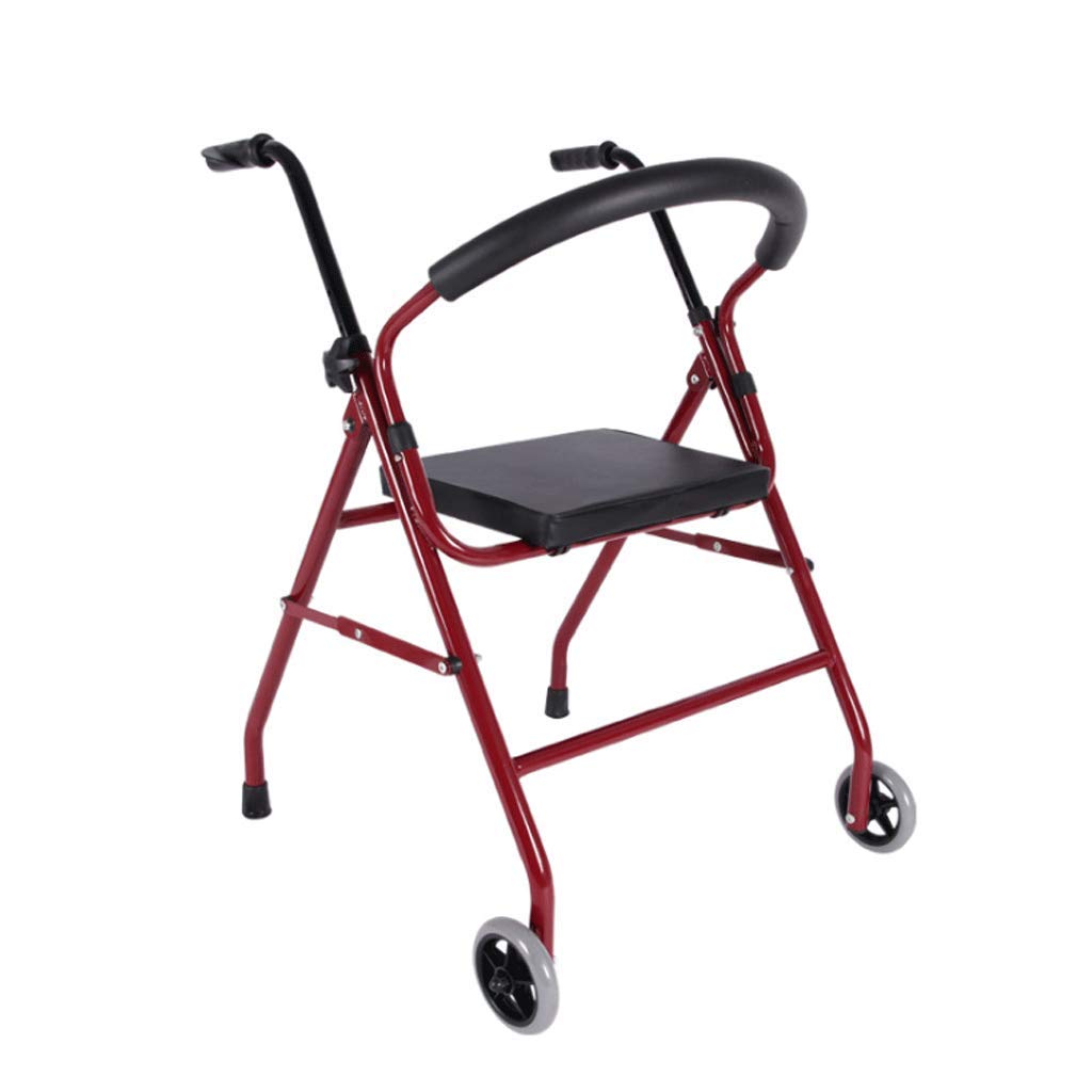 Buy Walking Frame with Wheels and Seat, Rollator with Seat, Zimmer ...