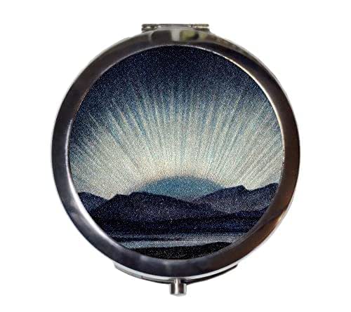 Amazon.com: Northern Lights Compact Mirror Celestial Astronomy Stars ...