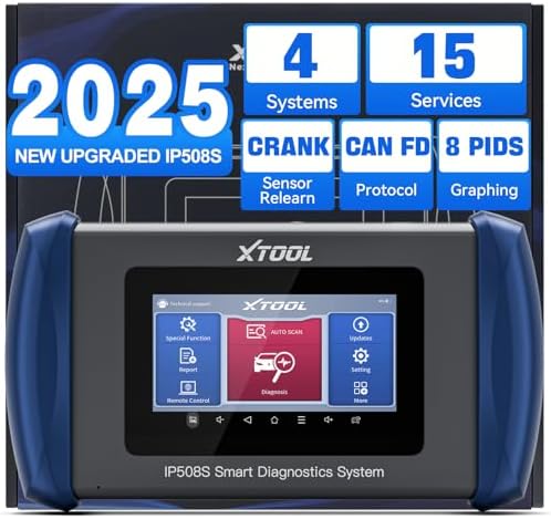 OBD2 Scanner Diagnostic Tool XTOOL IP508S, ABS, SRS Transmission Car ...