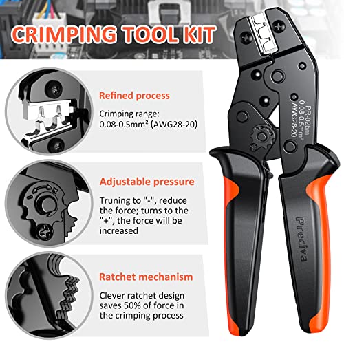 Preciva Crimping Tool Kit, Preciva Ratchet Wire Crimping Tool with ...