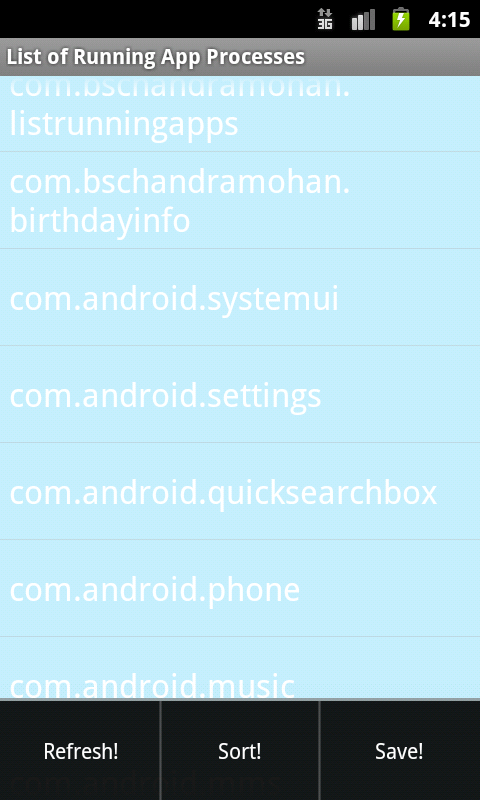 List Running App Processes - App on Amazon Appstore