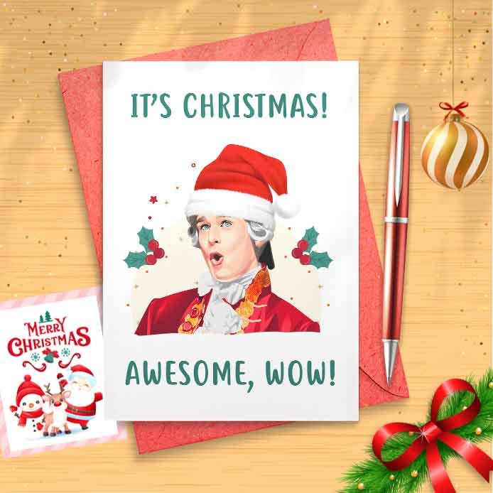 Amazon.com: Funny Hamilton Christmas Card - Funny Holidays Card, Merry ...