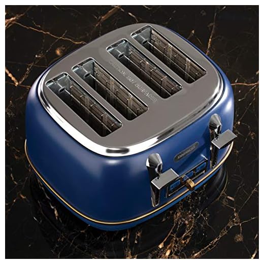 Daewoo Astoria 4 Slice Toaster 220-240 V/50-60 Hz - Navy Blue