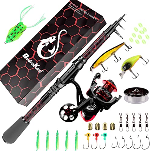 Fishing Rod and Reel Combos, Unique Design with X-Warping Painting ...
