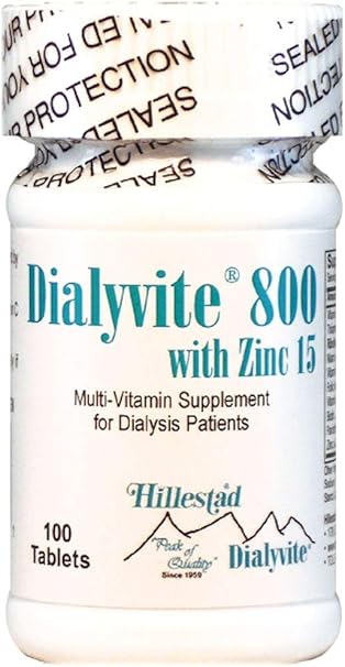 Amazon.com: Dialyvite 800 with Zinc 15 mg. - 100 Tabs (Renal Supplement ...