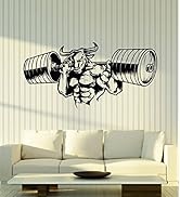 Amazon.com: Vinyl Wall Decal Workout Wellness Health Gym Fitness Center ...