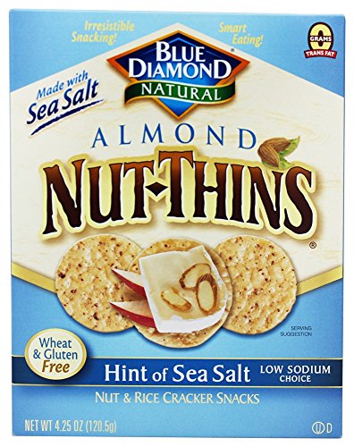 Blue Diamond Growers - Almond Nut-Thins Nut & Rice Cracker Snacks Hint ...