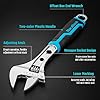 DURATECH 12 Inch Adjustable Wrench, 3-in-1 Spanner with Box End/Hex ...