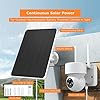 Amazon.com : Solar Panel for Security Camera,6W Solar Panel Micro USB ...