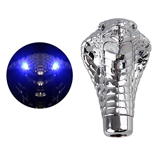 Universal Cool Animal Snake Gear Shift Knob lever Chrome Snake Shifter ...