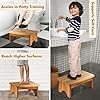 Amazon.com: FANATU Wooden Step Stool, 6.5'' One Step Stool for Adults ...