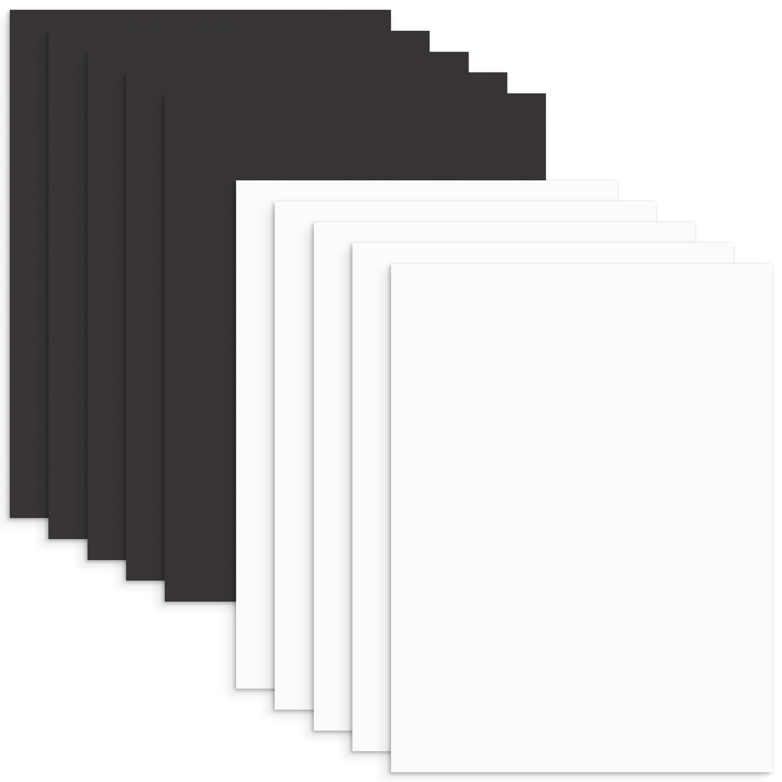 Amazon.com: AUEAR, 12x16 Uncut Matte Boards, White and Black Backing ...