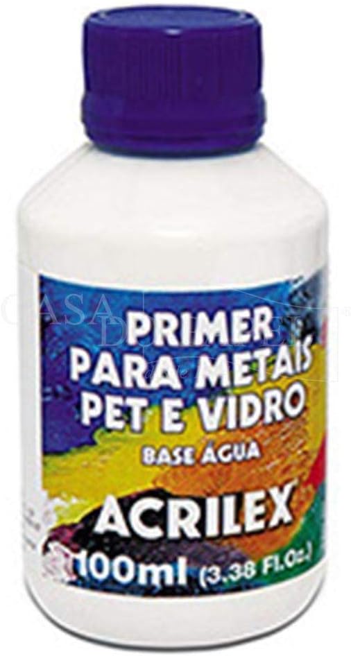 Acrilex Primer 3 em 1, Para Metal, Vidro e PET, Incolor, 100 ml ...