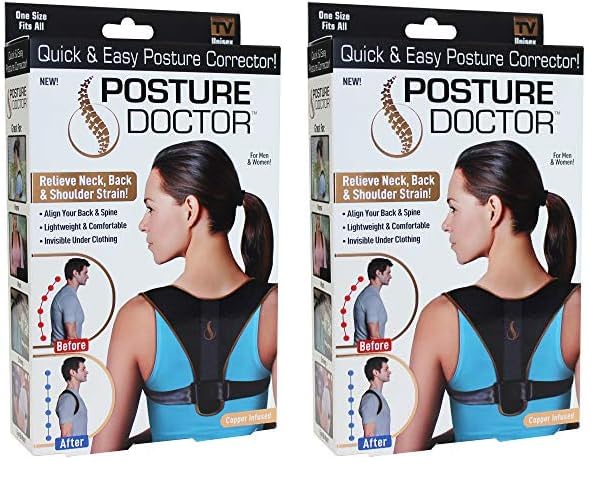 Amazon.com: Ontel Posture Doctor Quick & Easy Posture Corrector (Pack ...