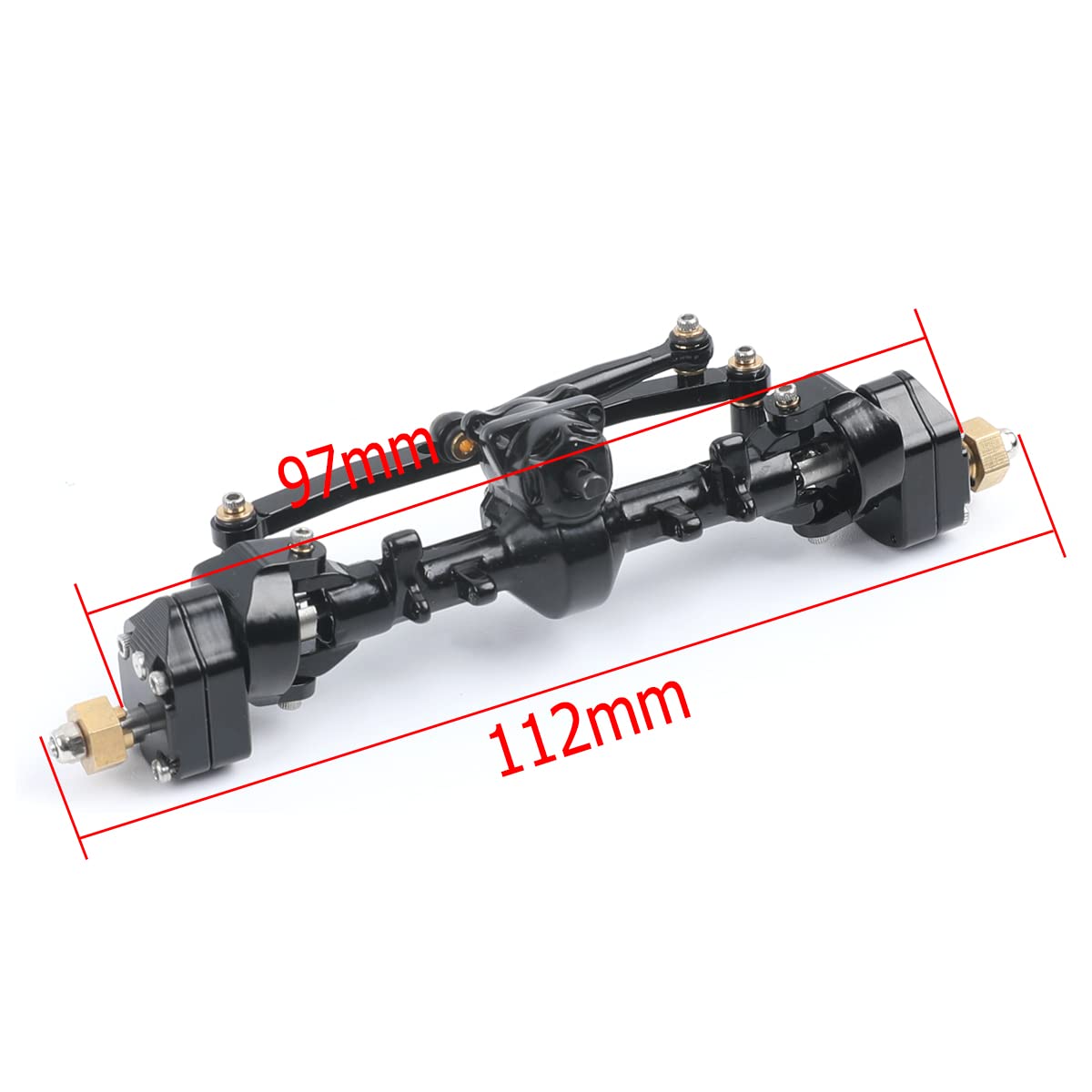 Axial 1/24 RC Crawler Parts SCX24 Diamond Portal Axles - Front & Rear ...
