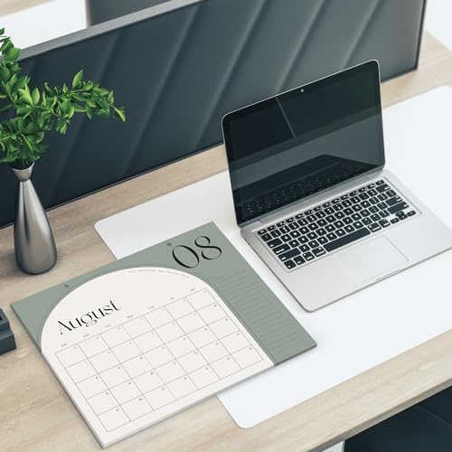 Snapklik.com : Aesthetic Sage Green Desk Calendar 2024-2025 - Runs From ...
