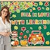 Amazon.com: 89pcs Fall in Love with Learning Bulletin Board Decorations ...