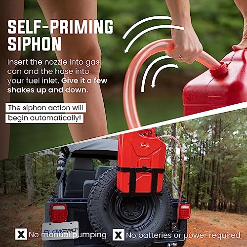 Snapklik.com : FlowPro Multipurpose Self-Priming Gas Siphon 1/2 X 8 ...