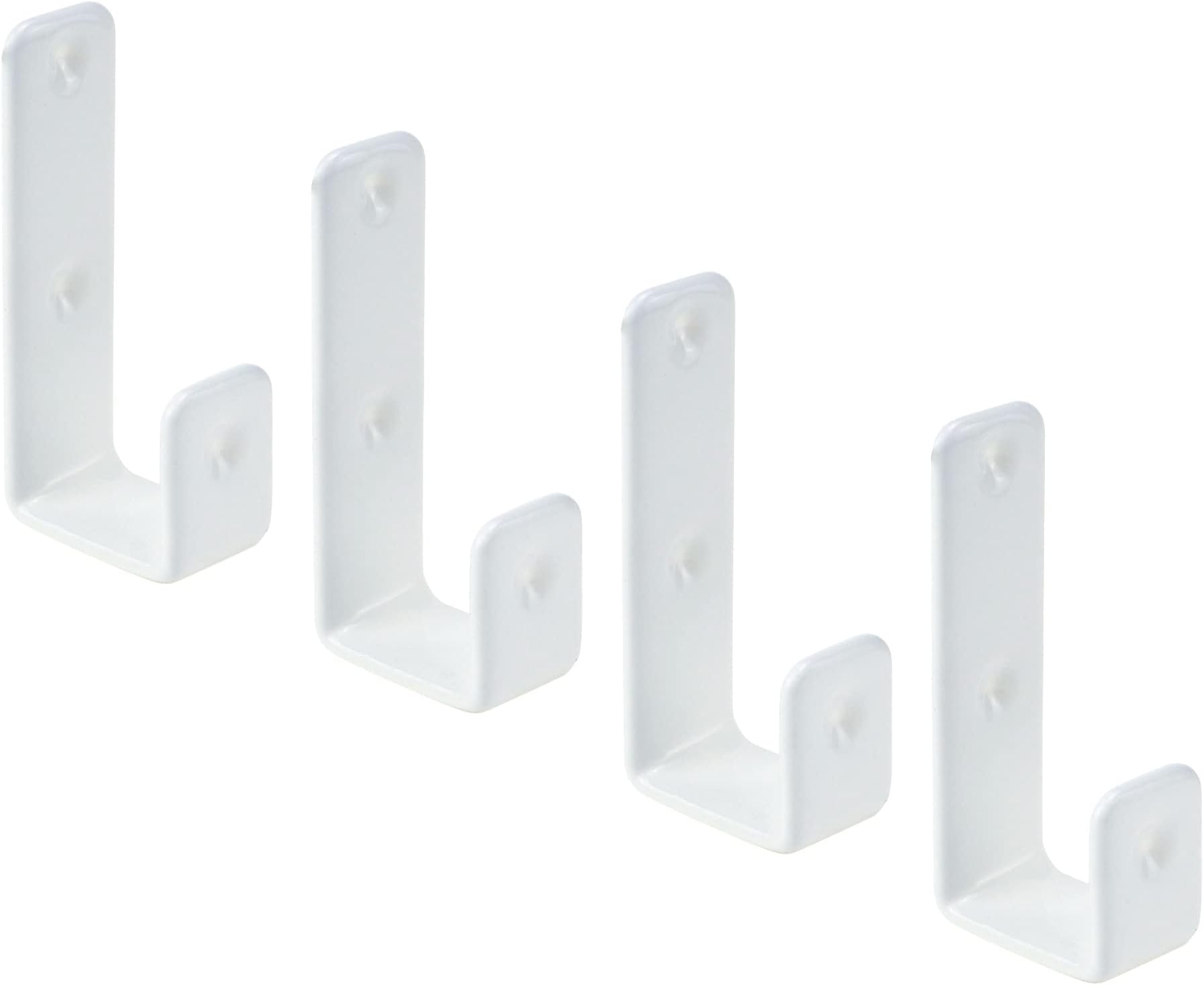 Amazon.com: Coshar 4Pcs Heavy Duty Hook Bracket Coated Stainless Steel ...