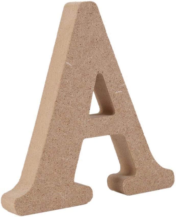 Wooden MDF Letter A - Size 13cm Tall - Free Standing Wooden Letters for ...