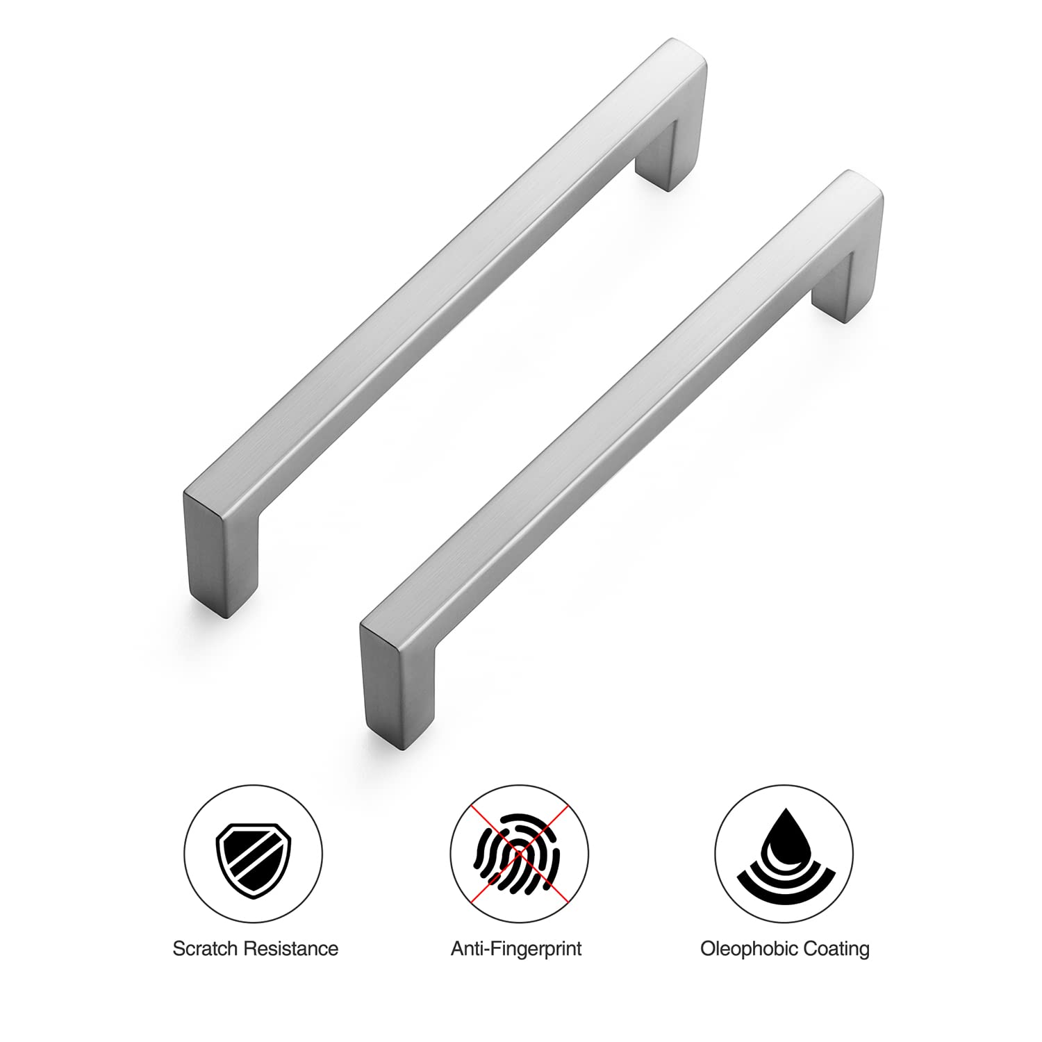 Snapklik.com : 15 Pack Solid 5 Inch Center To Center Slim Square Bar ...