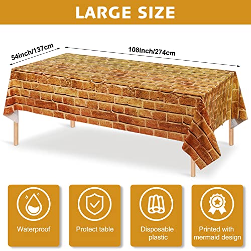 Snapklik.com : 3 Sheets 4.5 X 9 Feet Brick Stone Wall Backdrop Brick ...