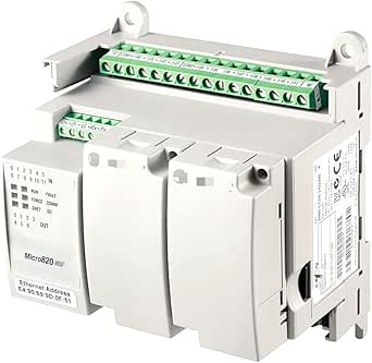 2080-LC20-20QBB,PLC Controller, 12 Inputs, 4 configurable Analog Input with thermistor Voltage ...
