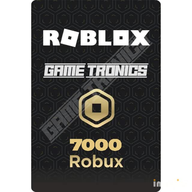 Roblox: 7000 Robux Credit Gift Code [Includes Exclusive Virtual Item ...