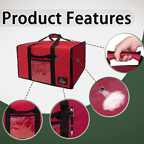 Snapklik.com : Fancial Insulated Pizza Bags For Delivery, 20in X 20in X ...