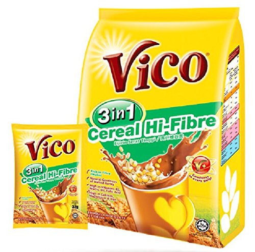 Amazon.com : 4-Pack/VICO 3 In 1 Cereal Hi Fibre / Finest Cocoa With 5 ...