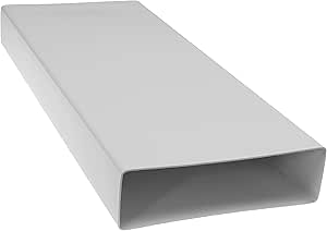 Vent Systems 204 x 60 mm 1 m Long Flat Duct Rectangular Pipe Connector ...