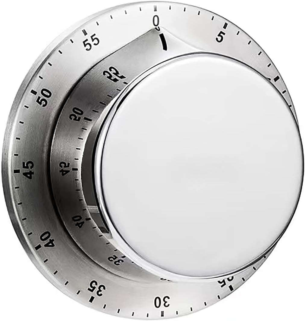 Amazon.com: Yuxitia Mechanical Stainless Steel Kitchen Timer Magnetic ...
