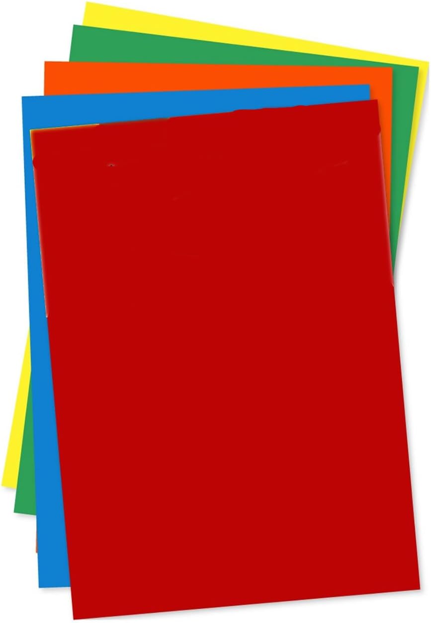 A4 80gsm Assorted Coloured Bright Paper 100 Sheets : Amazon.co.uk ...