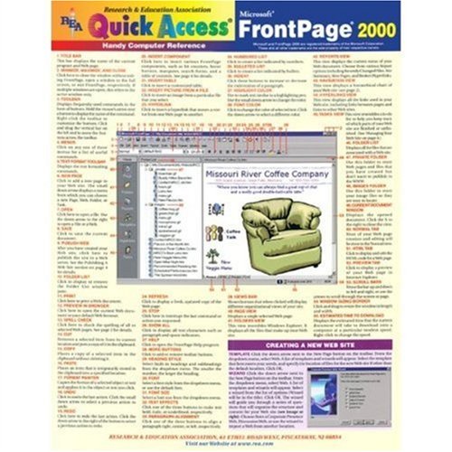 Microsoft Front Page 2000 Quick Access (Quick Access Reference Charts ...