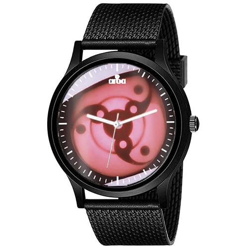 AROA New for Sharingan Eye Model : 1206 Black Metal Type Analog Black ...