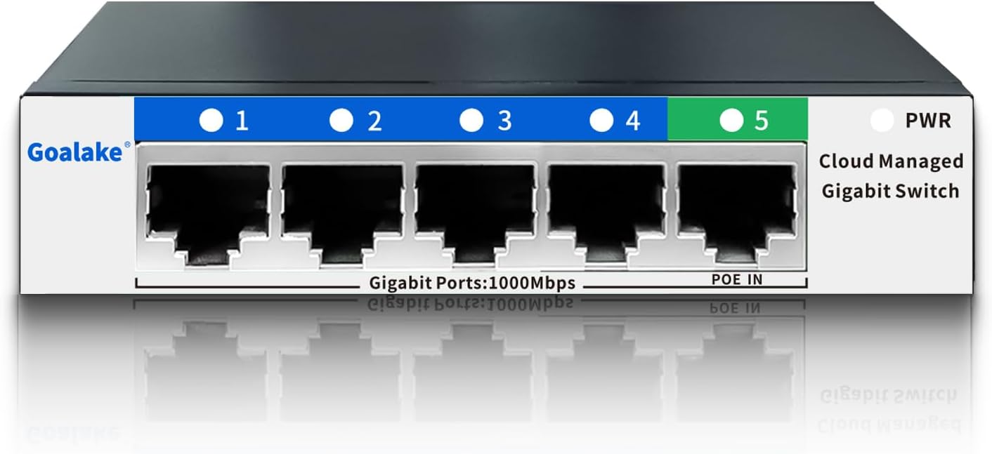 Amazon.com: 5 Port Gigabit Switch, Easy Smart Managed Ethernet Switch ...